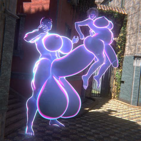 Rule 34 2futas 3d Ass Expansion Awoken Balls Expansion Big Breasts Big Penis Blue Skin Breast