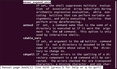how to customize the bash shell with shopt