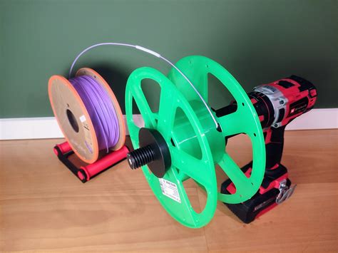 Simple Filament Respooler For Drill By Timon Download Free Stl Model