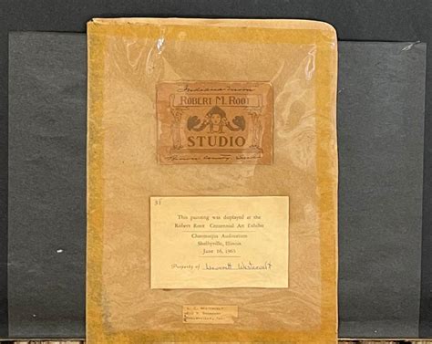 Lot Robert Marshall Root 1863 1937