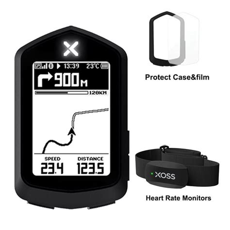 Nav Navigation Bike Computer And Case And X2 Heart Rate Sensor Xossco