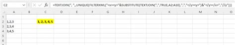 find unique values in a range of cells but each cell has a list inside