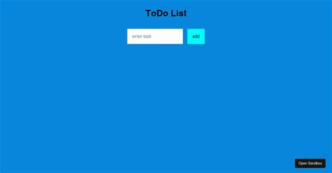 React Todo List Codesandbox