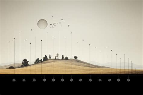Premium Photo A Minimalist Graph Of A Landscape