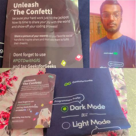 Sudhanshu Kumar On Linkedin Geeksforgeeks Swag Techgoodies Potdwithgfg