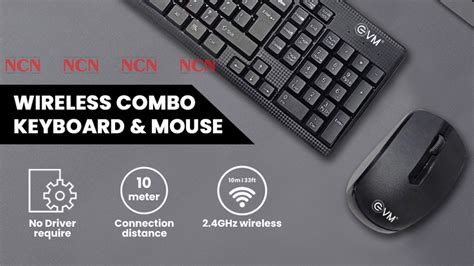 EVM Announces Wireless Keyboard And Mouse Combo NCNONLINE