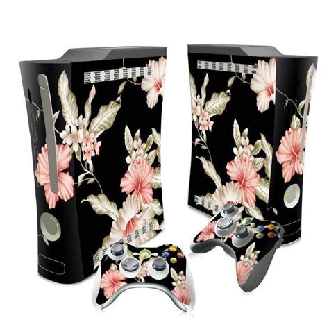 Xbox 360 Skin Sticker Console Skin Decal And 2 Controller Sticker Black