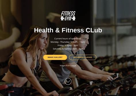 Wellness And Fitness Club Css Template By Nicepage