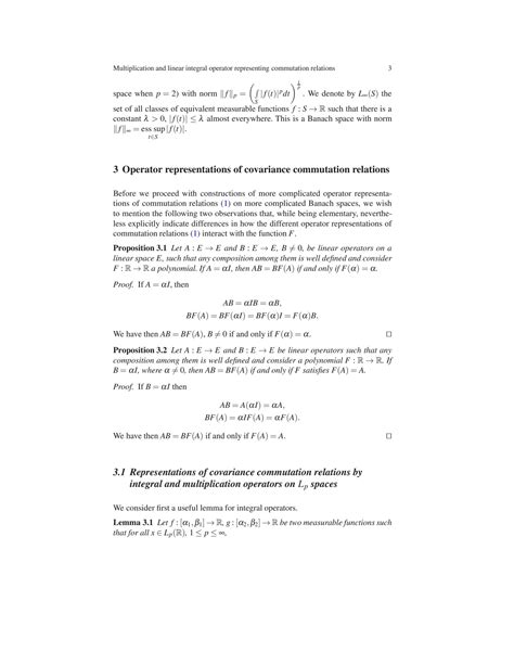Solution Multiplication And Linear Integral Operators On Lp Spaces