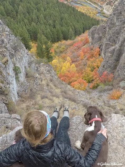 Hiking The Crimson Wall Trail Logan Canyon Girl On A Hike