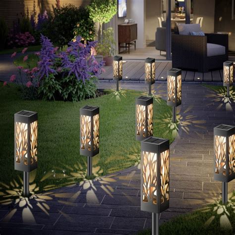 Solarlampen Für Außen Garten 6 Stück Upgrade Solar Gartenleuchte Mit