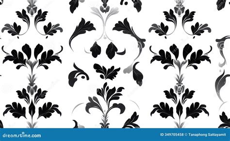 Vintage Symmetrical Floral Ornament With Butterflies For Greeting Card Isolated On White Vector