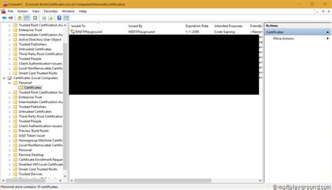 custom self signed certificate identity server microsoft playground