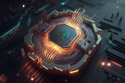 Data Transfer Protection And Data Center Connection Network Stock