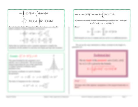 SOLUTION Basic Applications Of Integrals Geometric Quantities For Parametric Curves Studypool