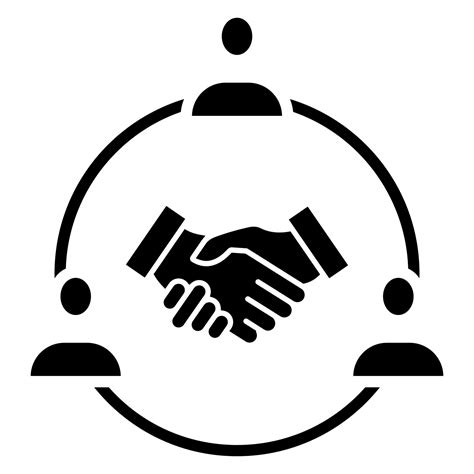 Stakeholder Collaboration Icon Line Vector Illustration 35946796 Vector