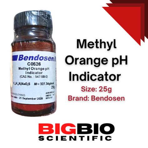 🔥[ready Stock] Methyl Orange Ph Indicator 25g Shopee Malaysia