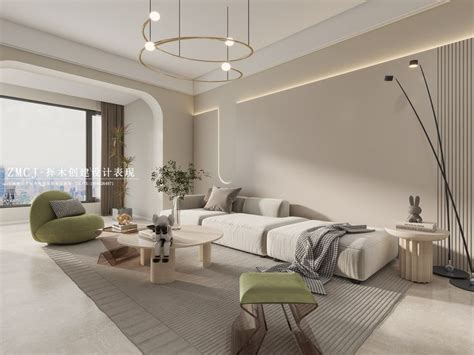 Modern Living Room With Clean And Inviting Sofa