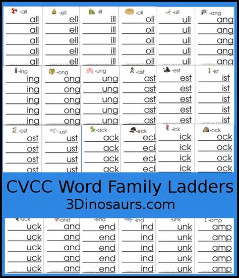 Cvcc Word List Printable Free