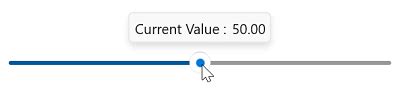 ToolTip In WinUI Slider Control Syncfusion