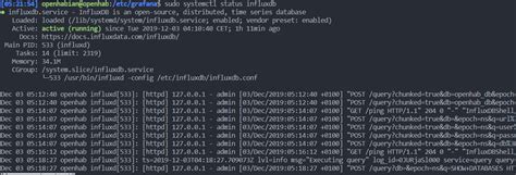 SOLVED Grafana InfluxDB Setting Up Failed Or I Am Missing Something Persistence Services