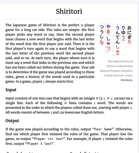 Solved Shiritori The Japanese Game Of Shiritori Is The