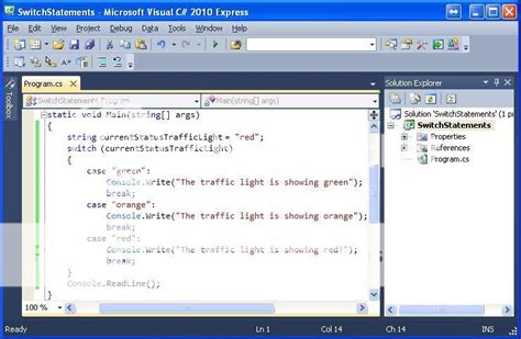C Tutorials Switch Statements
