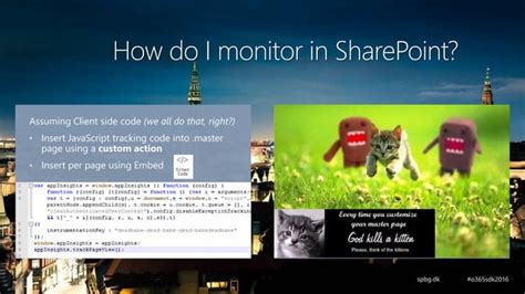monitor sharepoint usage and performance using application insights pptx web development