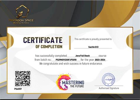 Sachin Gowda On Linkedin I Am Happy To Share I Completed Javafullstack Devlopment In Pentagon