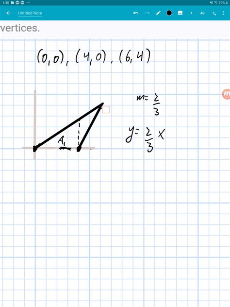 Use Integration To Find The Area Of The Triangular Region Having The Given Vertices