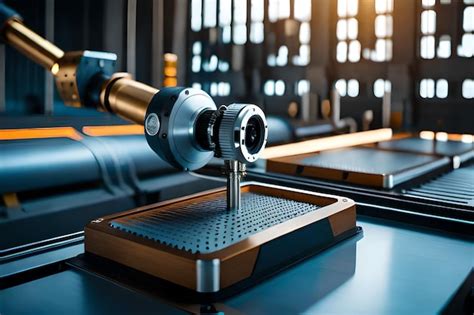 Premium Photo Robot Arm Cnc Automation Handling System For Industrial Manufacturing