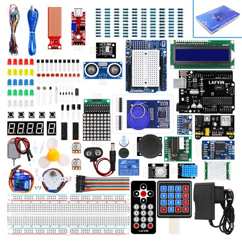 Lafvin Uno Ultimate Starter Kit For Arduino Uno R3 With Tutorial