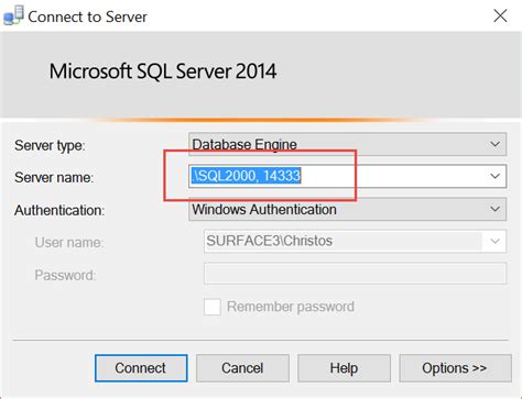 solve a network related connection error for sql2000