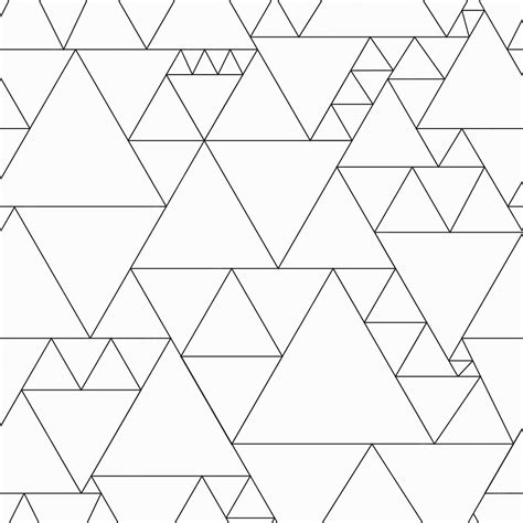 Premium Vector Monochrome Triangle Seamless Pattern