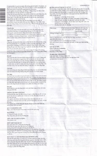 Augmentin Es điều Trị Nhiễm Trùng Do Vi Khuẩn Gây Ra ở Trẻ 50ml