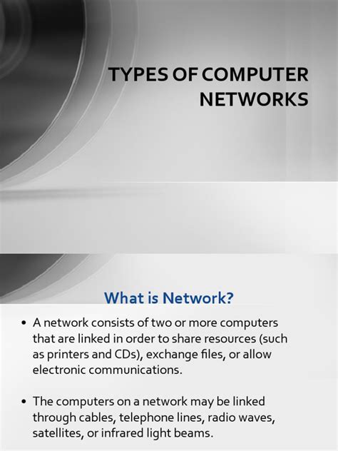 Types Of Networkspptx Pdf Computer Network Local Area Network