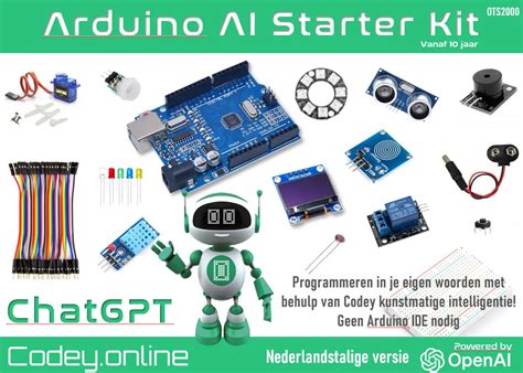 starterkit voor arduino uno met codey chatgpt ai otronic