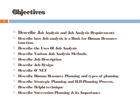 Job Analysis And Hr Planning Hrm Ppt
