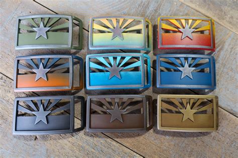 Cool Belt Buckles Arizona State Flag Belt Buckle Handmade By Foster