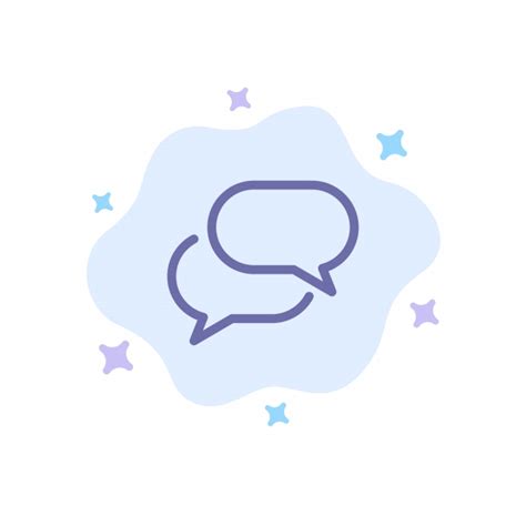 Chat Cloud Vector Png Images Chatting Chat Sms Mail Blue Icon On
