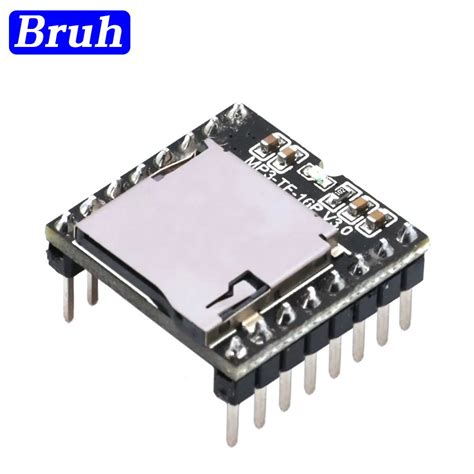 Mp3 Player Module Dfplayer Mini Mp3 Voice Decode Board Supporting Tf Card U Disk Io Serial