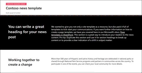 添加西班牙裔传统员工资源组网站模板 Sharepoint In Microsoft 365 Microsoft Learn
