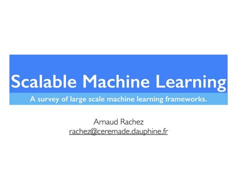 Scalable Machine Learning Pdf