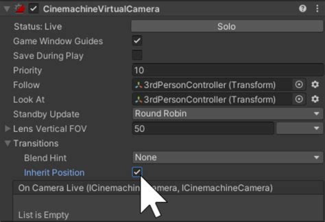 How To Switch Cameras Without Damping Applied Unity Engine Unity