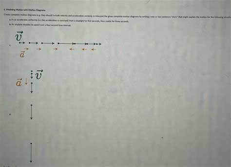 [solved] 6 modeling motion with motion diagrams create complete motion