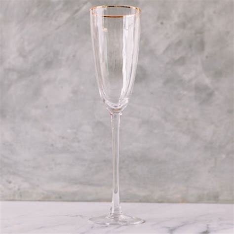 Gold Rim Champagne Glasses Anrule
