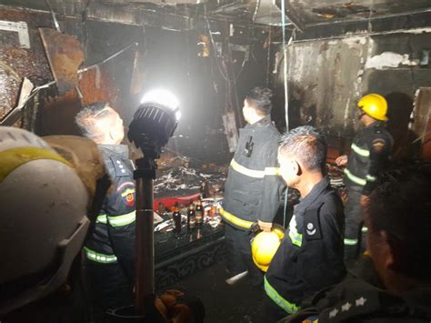 ဒဂုံမြို့သစ် မြောက်ပိုင်း မြို့နယ်၊ ၃၄ ရပ်ကွက်၊ ဦးဝိစာရလမ်းတွင် မီးလောင်မှုဖြစ်ပွား