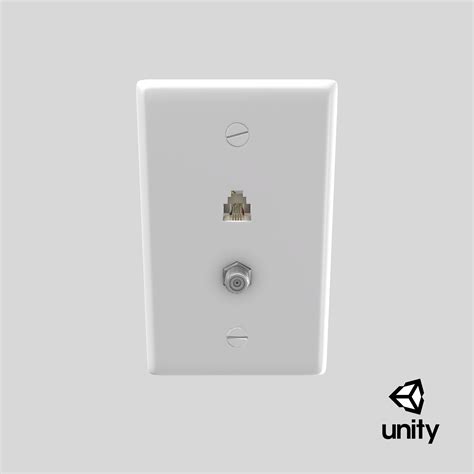 Ethernet Wall Socket 3d Model 29 Max Ma Unitypackage Upk Free3d
