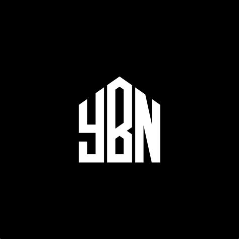 Diseño De Logotipo De Letra Ybn Sobre Fondo Negro Ybn Iniciales