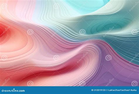 Abstract Fluid Pastel Color Waves Background With Colorful Gradients And Smooth Texture Wavy
